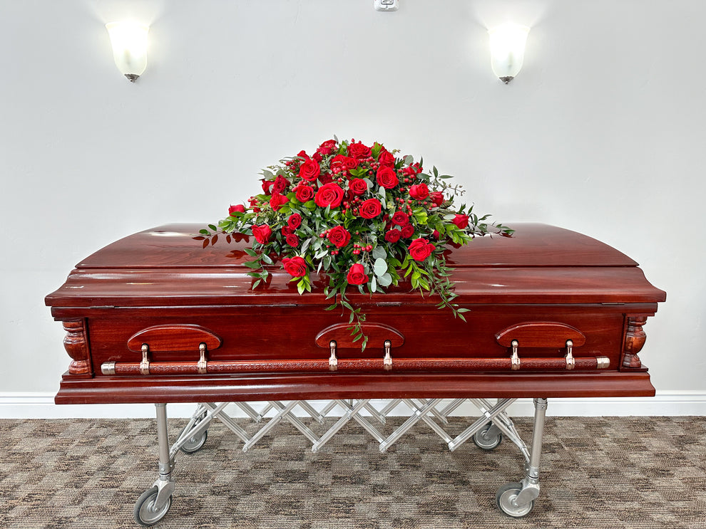 Red Rose Casket – Wright Flower Company